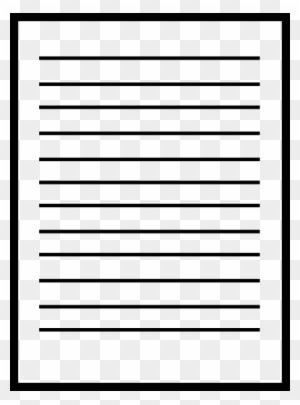 Handwriting Lines Clipart - White Paper With Black Lines - Free ...