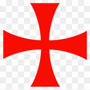 Red Templar Cross Tattoo