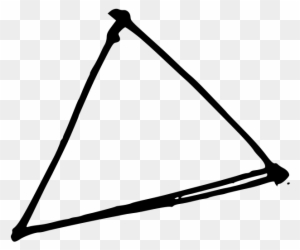 This Free Clip Arts Design Of Triangle By Hand - Hand Drawn Triangle ...