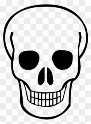Simple Cartoon Skull - Full Size PNG Clipart Images Download