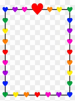 Colorful Music Notes Border - Left Right Valentine Game - Free ...