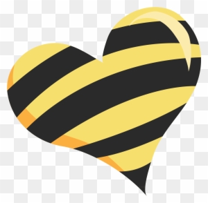 Craft - Bee With Hearts - Free Transparent PNG Clipart Images Download