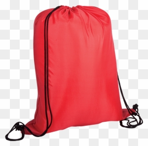 Eco Lightweight Drawstring Bag - Red - Free Transparent PNG Clipart ...
