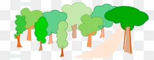 With Parents Driving Children To The School, Staff - Forest Clipart ...