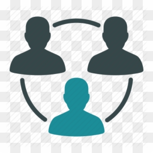 People Connecting Icon Flat Style Vector Stock Vector - Organization ...