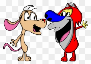 Ren-stimpy - Ren And Stimpy Real Life - Free Transparent PNG Clipart ...