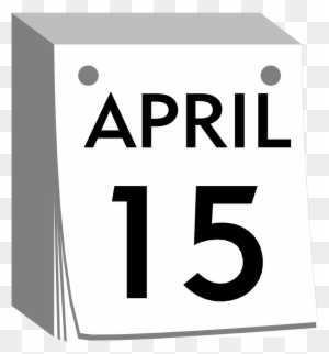 Calendar Clipart With Transparent Background - April 1 - Free ...
