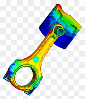 Connecting Rod And Piston Fea - Graphic Design - Free Transparent PNG ...