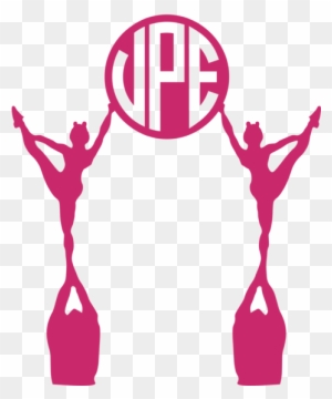 Cheerleading Mega Horn Monogram Vinyl Decal - Megahorn Vector - Free ...