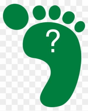 Who S Going Green Question Mark - Foot Print - Free Transparent PNG ...