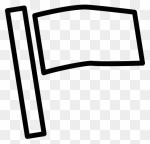 Empty Flag Comments - Small Flag Outline - Free Transparent PNG Clipart ...