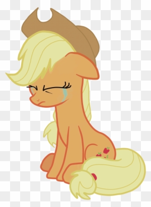 Applejack Crying Vector By Michaelsety - My Little Pony Applejack Crying - Free Transparent PNG ...