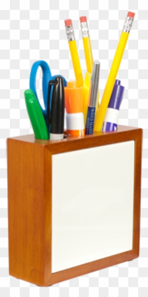 For Wooden Pencil Holder W/ Photo Tile Inserts - Pen And Pencil Holder ...