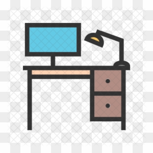Office Desk Icon - Cabinetry - Free Transparent PNG Clipart Images Download