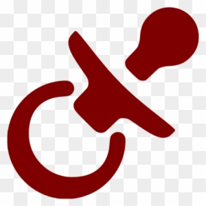 Maroon Pacifier Icon - Pink Pacifier Png - Free Transparent PNG Clipart ...