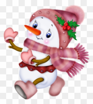 Happy Birthday With Snowman - Free Transparent PNG Clipart Images Download