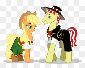Flim And Applejack Wild West By Moostargazer On Deviantart - Applejack ...