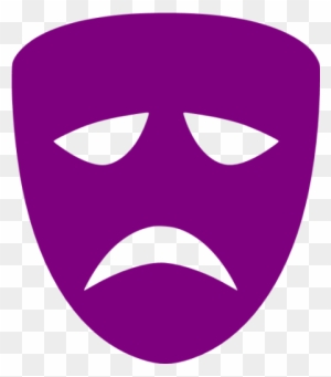 Tragedy Mask Blue - Free Transparent PNG Clipart Images Download