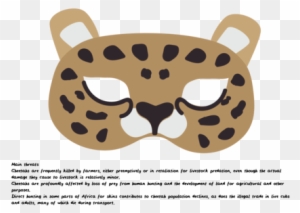 Free Printable Kids Mask Cheetah - Cheetah - Free Transparent PNG ...