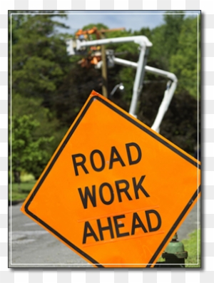 North Coast Review - Road Work Ahead Sign - Free Transparent PNG ...