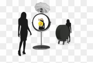 Beauty Mirror Booth - Fotomaster Round Mirror - Free Transparent PNG ...