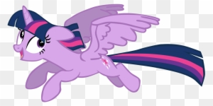 Twilight Sparkle Flying Super Fast With Alicorn Magic - Mlp Princess Luna Vector - Free ...