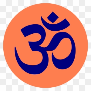 Aum Om Coral Circle Navy Blue - Buddhist Symbol For Letting Go - Free ...