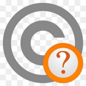 Copyright Circle Question - Copyleft Symbol Rectangle Sticker - Free ...