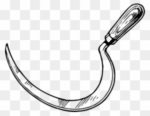 Agriculture Blade Garden Gardener Gardenin - Sickle Drawing - Free ...
