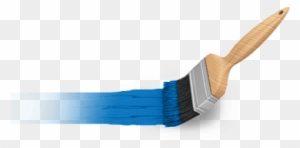 Lovely Transparent Background Paint Blue Paint Brush - Paint Brush ...