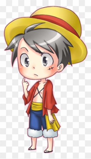 Chibi Luffy By Sergiart On Deviantart - One Piece Luffy Chibi Png ...