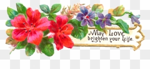 Digital Flower Label - Floral Label Png - Full Size PNG Clipart Images ...