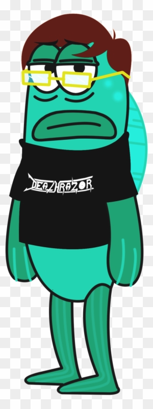 Me As A Spongebob Fish Wearing A Deathrazor Shirt By - Fish Wearing A ...