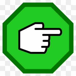 Pointing Hand Green Clip Art At Clker - Green Hand Pointing Clipart ...