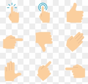 Hands And Gestures - Finger Icon Vector - Free Transparent PNG Clipart ...