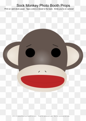 Sock Monkey Hats Photo Booth Props - Sock Monkey - Free Transparent PNG ...