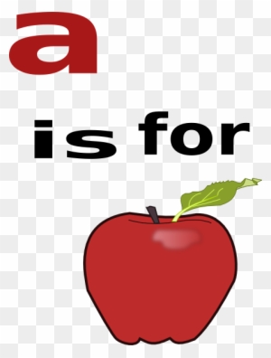 A Is For Apple Clip Art At Clker - Clipart Of A For Apple - Free ...