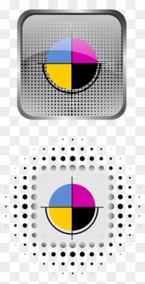 Vector Drawing Of Icon Set For Cmyk Color Palette - Icono Cmyk - Free ...