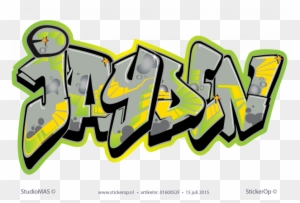 Muursticker - Jayden Graffiti - Free Transparent PNG Clipart Images ...