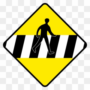 Pedestrian Crossing Sign - Traffic Signs - Free Transparent PNG Clipart ...