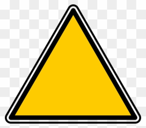 Slow Sign Cliparts 8, - Empty Warning Sign - Free Transparent PNG ...