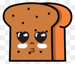 Cute Bread Slice Icon - Food - Free Transparent PNG Clipart Images Download