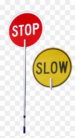 Stop Slow Batton - Stop Sign - Free Transparent PNG Clipart Images Download