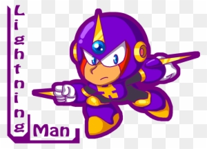 Lightningman - Mega Man Lightning Man - Free Transparent PNG Clipart ...