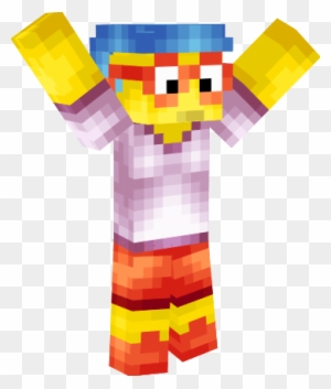Necqdzjpng - Minecraft Bart Simpsons Skin - Free Transparent PNG ...