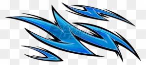 Fire Flare Blue Vinyl Wrap - Surfboard - Free Transparent PNG Clipart ...