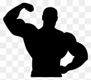Muscle Man Silhouette Clip Art, Transparent PNG Clipart Images Free ...