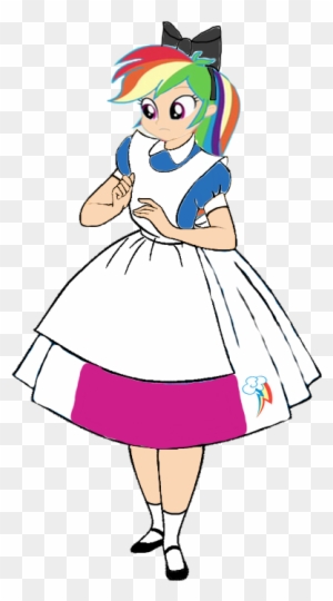 Rainbow Dash In Wonderland By Darthranner83 - Alice In Wonderland Clip ...