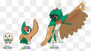 Rowlet Fan Evolution By Diegopegaso87 - Gen 8 Pokemon Starters - Free ...