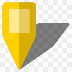 Simple Location Map Pin Icon5 Yellow Free Vector Data - Free Location ...